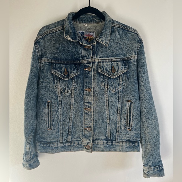 Vintage | Jackets & Coats | Acid Wash Denim Jacket 98s | Poshmark